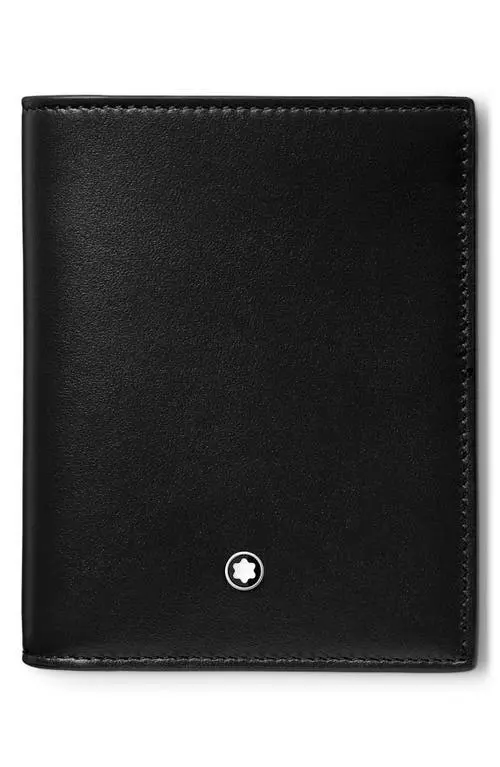 Mont Blanc Meisterstück Leather Compact Wallet - Black