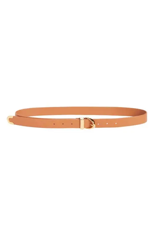 Khaite Bambi Lambskin Leather Belt - 902 Caramel