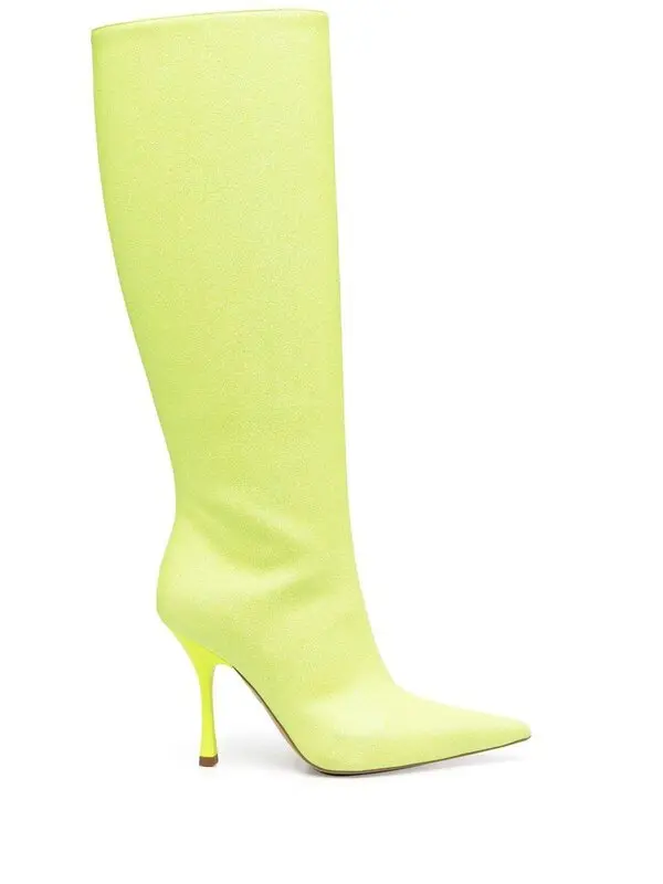 Liu Jo Glitter Pointed-toe Boots - Yellow