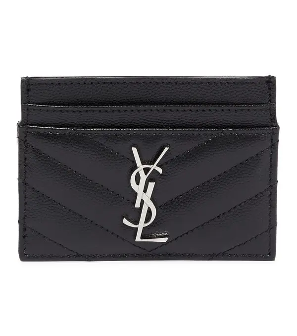 Saint Laurent Cassandre Leather Card Holder