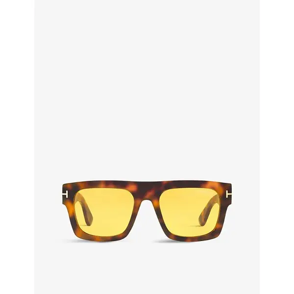 TOM FORD Ft0711 Fausto Square-frame Sunglasses - Brown
