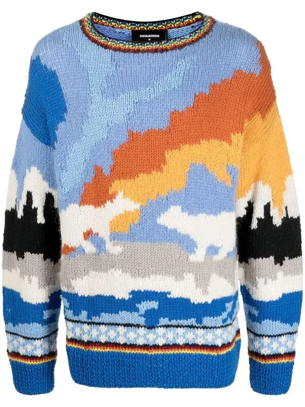 Dsquared2 Intarsia-knit Jumper