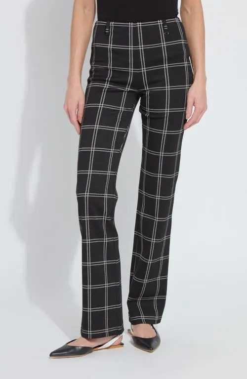 Lyssé Baby Bootcut Trousers - Coastal Windowpane