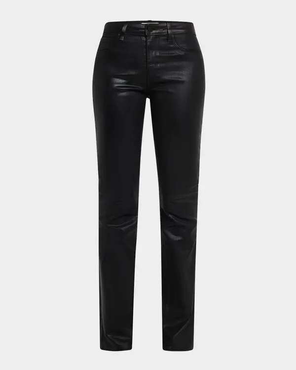 L'Agence Selma High-rise Bootcut Jeans - Noir Coated