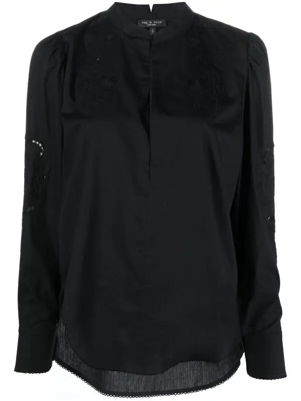 Rag & Bone Jade Long-sleeve Blouse