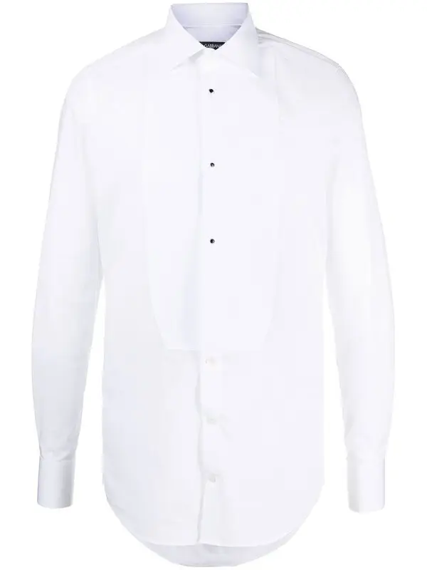 Dolce & Gabbana Dart-detail Cotton Shirt - White