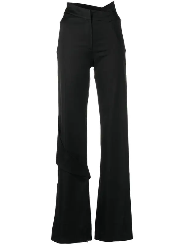 HELIOT EMIL Asymmetric Wide-leg Trousers
