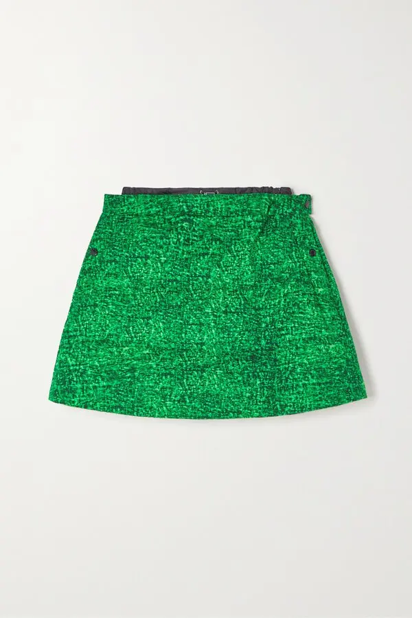 Moncler Jw Anderson Quilted Printed Mini Skirt