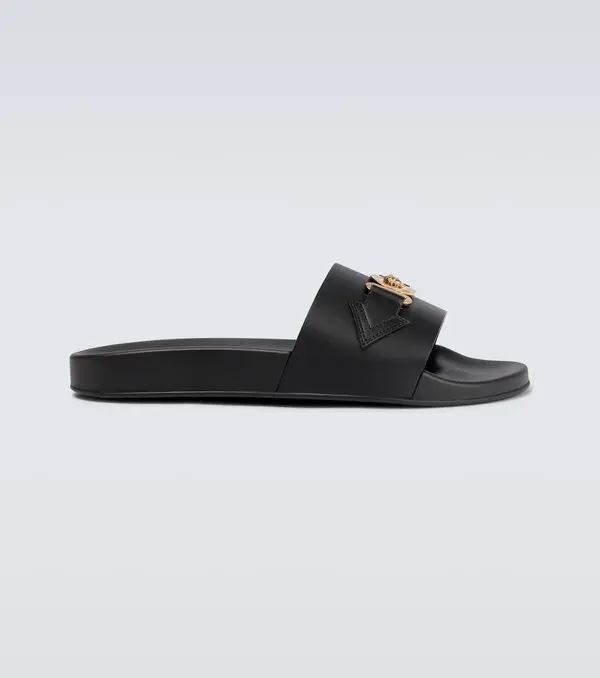 Versace Medusa Leather Slides