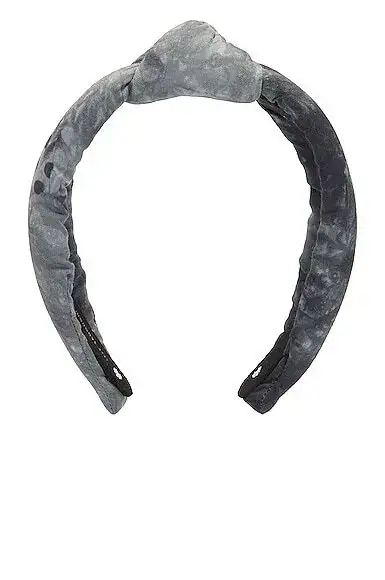 Lele Sadoughi Tie Dye Knotted Headband In Grey In Slate - 40  display picture 1