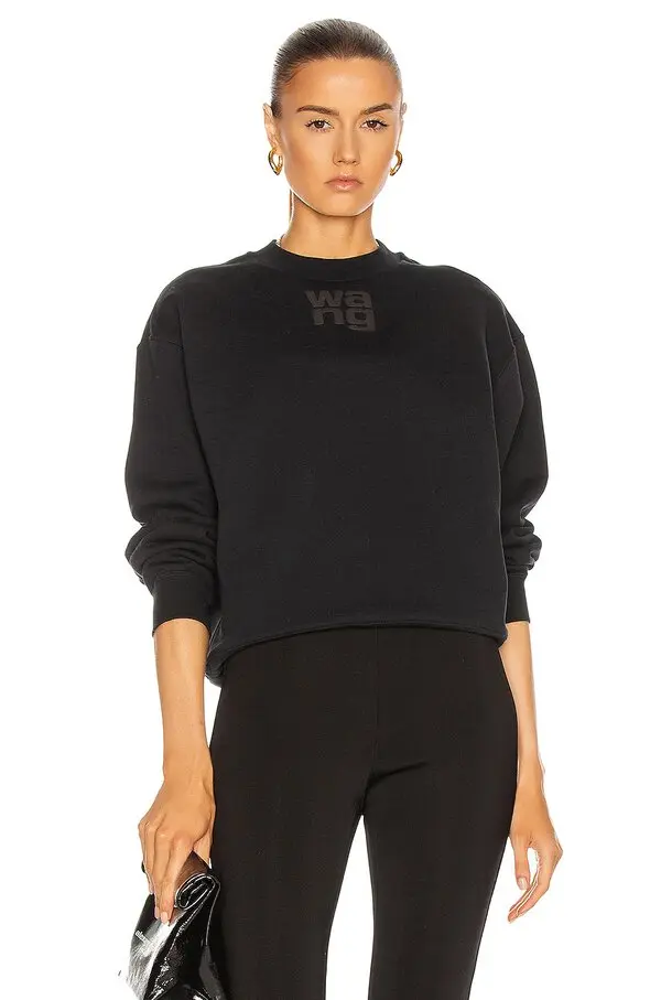 Alexander Wang Puff Paint Foundation Sweatshirt - Black