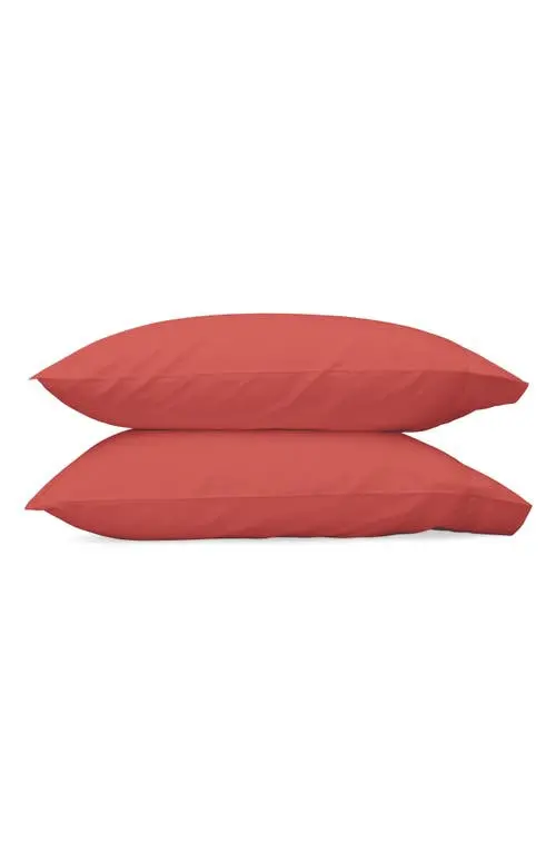 MATOUK Nocturne Set Of 2 Pillowcases - Coral