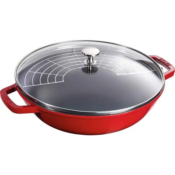 STAUB 4.5-quart Enameled Cast Iron Perfect Pan - Cherry