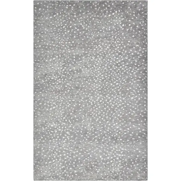 SOLO RUGS Arash Handmade Wool Blend Area Rug - Gray