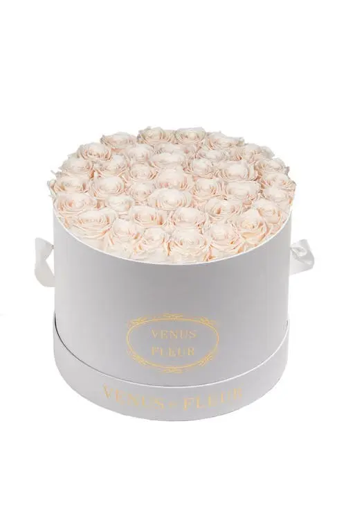 Venus Et Fleur Classic Large Round Eternity Roses - Blush