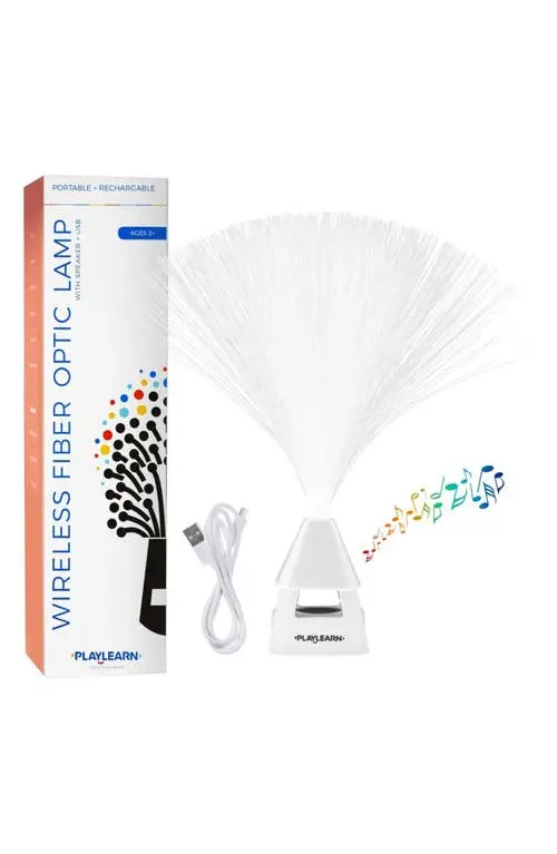 playlearn Fiber Optic Lamp With Wireless Speaker Onecolor Editorialist
