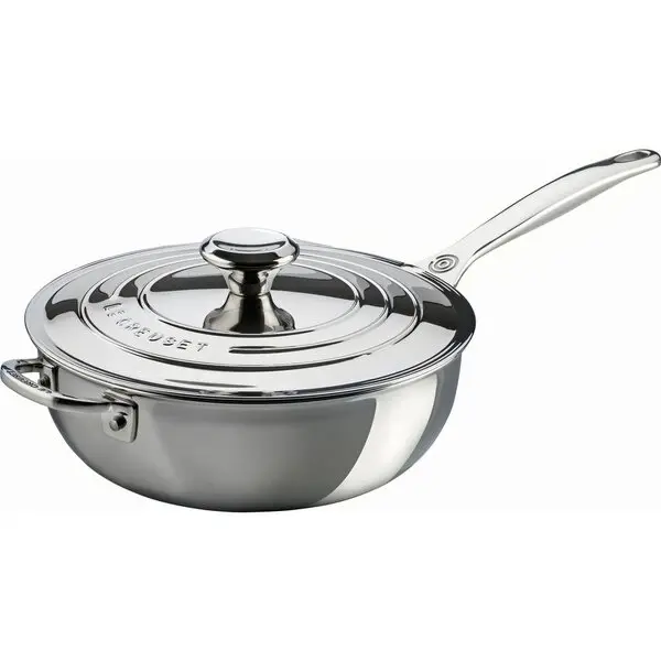 LE CREUSET 3.5-quart Stainless Steel Saucier With Lid - Stanless Steel
