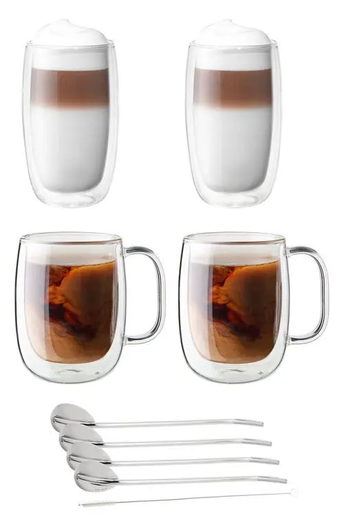 ZWILLING Sorrento 9-piece Double Wall Latte & Coffee Set