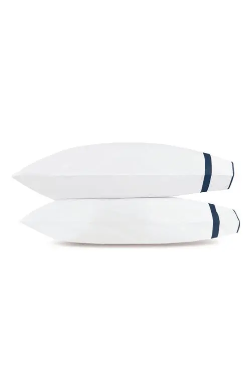MATOUK Louise Set Of 2 Pillowcases - Navy