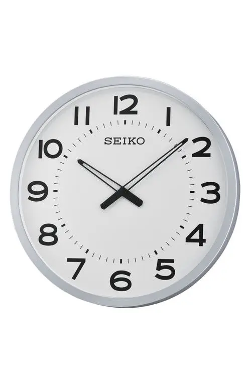 SEIKO Ultra Modern Wall Clock - Silver | Editorialist