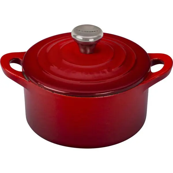 LE CREUSET Enameled Cast Iron Mini Cocotte - Cerise