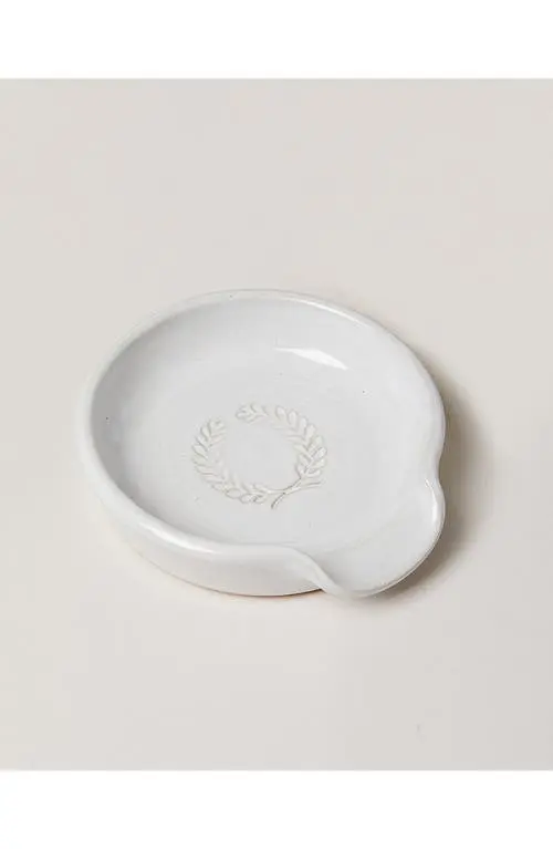 FARMHOUSE POTTERY Laurel Glazed Stoneware Spoon Rest