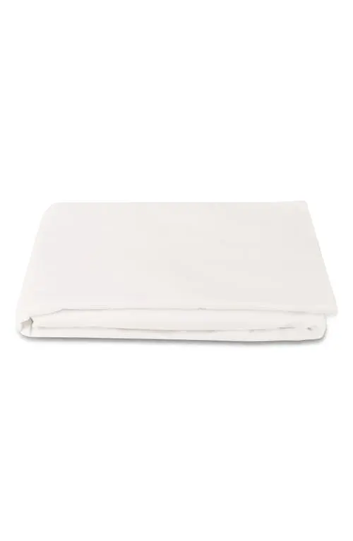 MATOUK Bergamo 500 Thread Count Cotton Percale Fitted Sheet - White