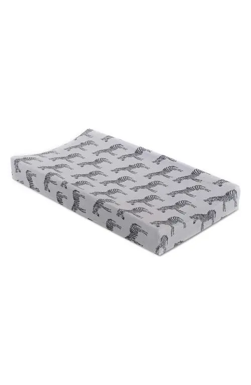 OILO Zebra Changing Pad Cover & Jersey Crib Sheet Set