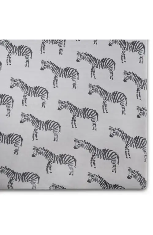 OILO Zebra Jersey Crib Sheet