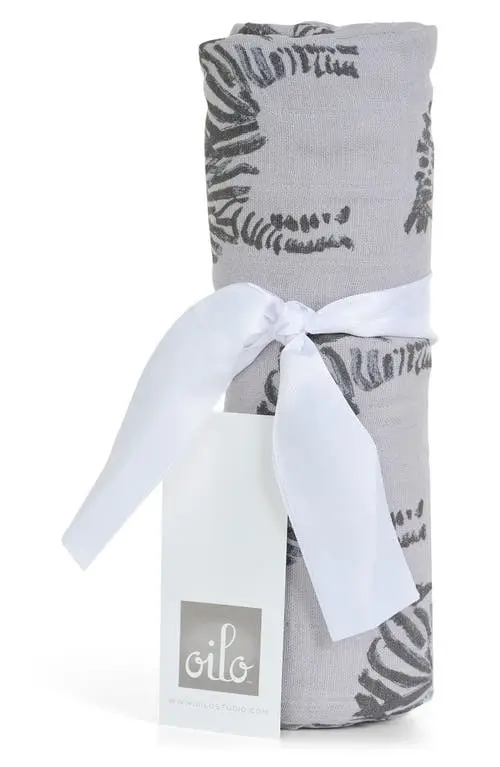 OILO Zebra Swaddle Blanket
