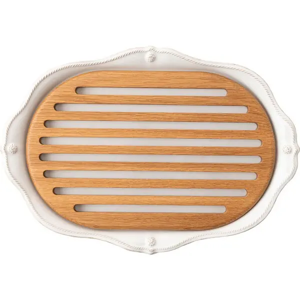 JULISKA Berry & Thread Ceramic Challah Board