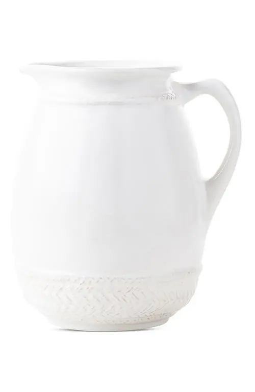 JULISKA Le Panier Pitcher - Whitewash
