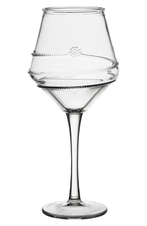 JULISKA Amalia Acrylic Wine Glass - Clear