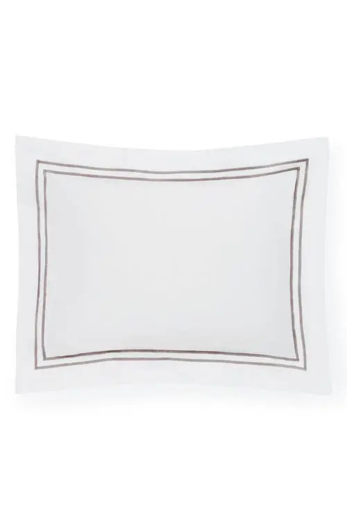 SFERRA Grande Hotel Boudoir Sham - White/ Grey