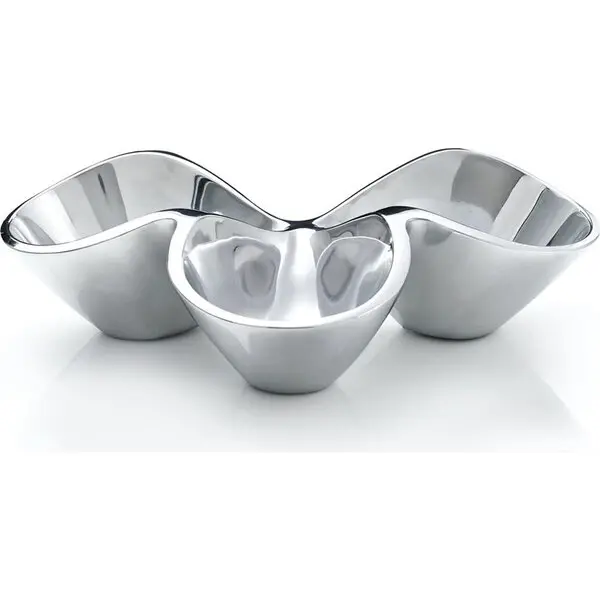 NAMBE Bella Trio Condiment Server - Silver
