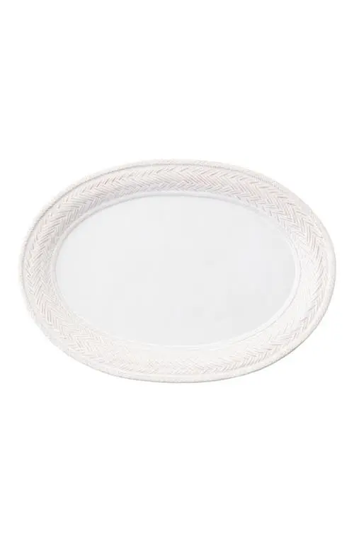 JULISKA Le Panier Oval Ceramic Serving Platter - Whitewash