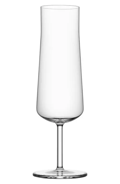 ORREFORS Set Of 2 Informal Champagne Glasses - Clear