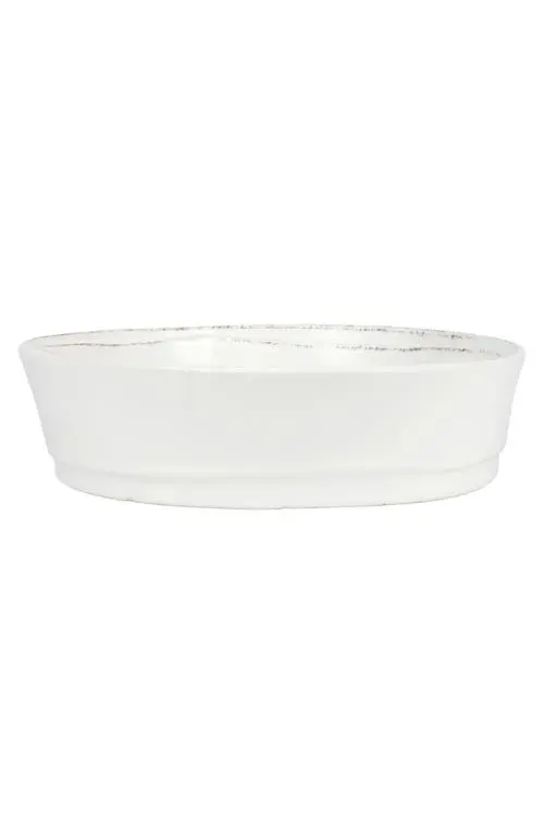 VIETRI Lastra Pie Dish - White