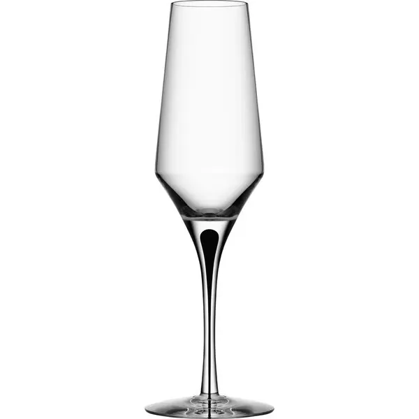 ORREFORS Set Of 2 Metropol Champagne Glasses - No Color