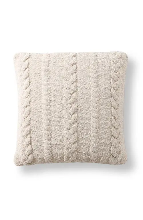 SUNDAY CITIZEN Braided Accent Pillow - Sahara Tan