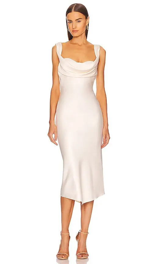 MICHAEL COSTELLO X Kylen Midi Dress - Ivory