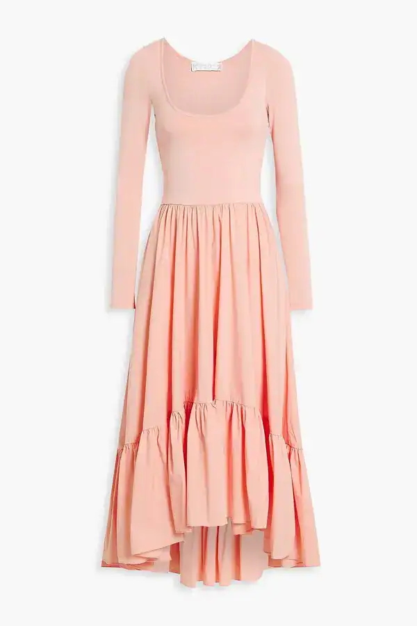 strapless open back dress Caroline Constas Maxine Ruched Mini Dress in Blue Floral
