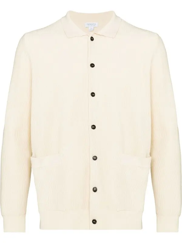 Sunspel Buttoned-up Knitted Cardigan