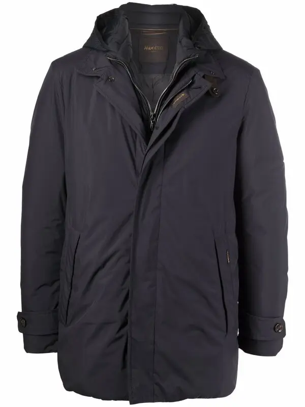 MOORER Raffaello-stp Padded Coat - Blue