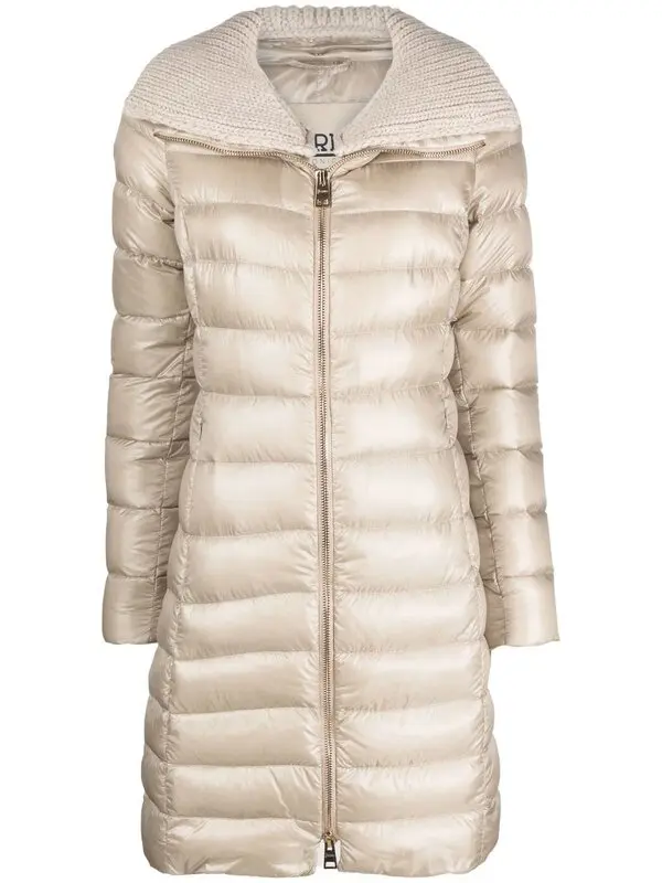 Herno Knitted-collar Padded Coat