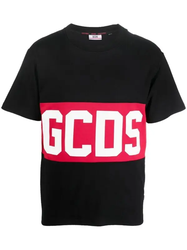 Gcds Band Logo-print T-shirt - Black