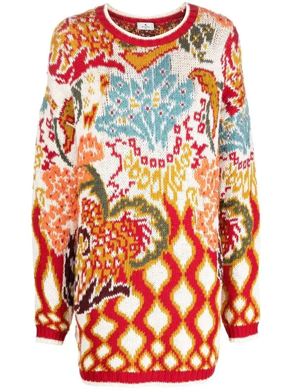 Etro Abstract-print Jumper - Neutrals