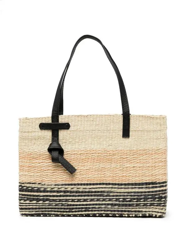 SENSI STUDIO Degrade Straw Tote