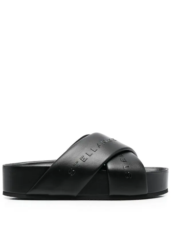 Stella McCartney Logo-strap Flatform Sandals