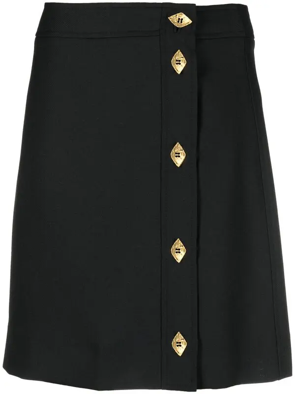 GANNI Button-up Mini Skirt